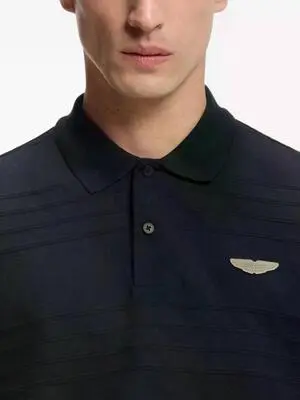 BOSS Polo Shirt In Cotton Jacquard - Blue