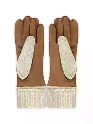 MOORER Cable-knit Gloves - Neutrals