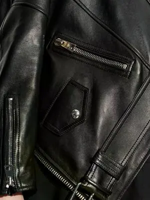 Givenchy Lambskin Zip-up Jacket - Black