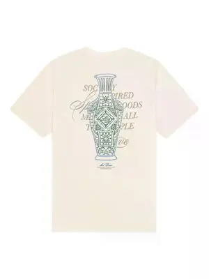 LES DEUX Graphic-print T-shirt - Neutrals