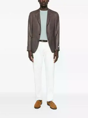Canali Contrast-trim Trousers