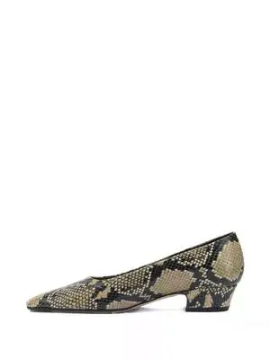 AeydĒ Snake-print Heeled Pumps
