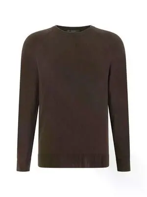 Boggi Milano Crew-neck Raglan Sweater - Brown