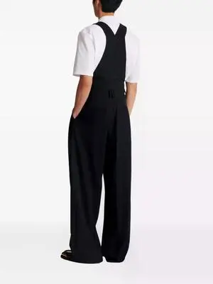 Balmain Wool Jumpsuit With Chain Straps