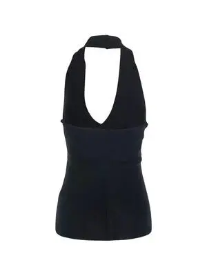 Federica Tosi Halterneck Knitted Blouse
