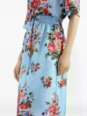 Dolce & Gabbana Floral-print Elasticated Midi Skirt