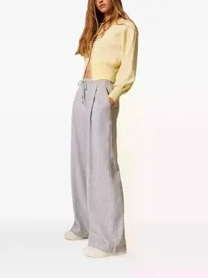 TWINSET Drawstring Wide Leg Trousers