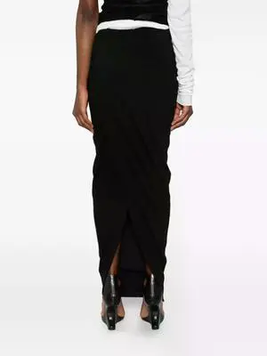 Rick Owens Pillar Maxi Skirt - Black
