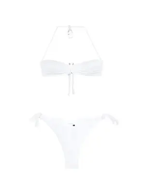 FISICO Ring Tie Swimsuit - White