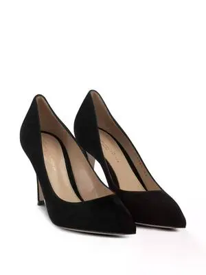 GIANVITO ROSSI Suede Pointed-toe Pumps