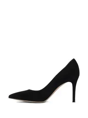 GIANVITO ROSSI Suede Pointed-toe Pumps