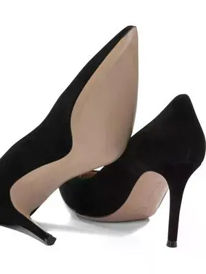 GIANVITO ROSSI Suede Pointed-toe Pumps