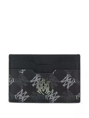 Amiri Patterned Logo Cardholder - Black