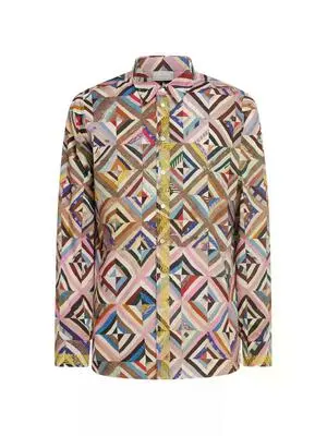 PIERRE-LOUIS MASCIA Diomede Patchwork Shirt