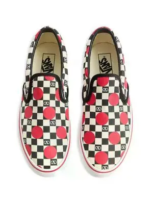 VANS X Valentino Garavani Checkerboard Slip-on Sneakers - Neutrals