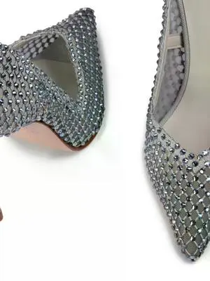 LE SILLA Gilda Embellished Heeled Pumps - Grey