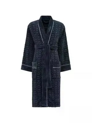 Philipp Plein Hexagon Bath Robe - Blue