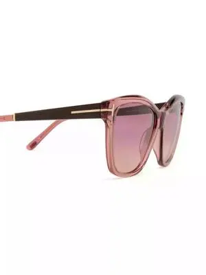 TOM FORD Lucia Square Frame Sunglasses
