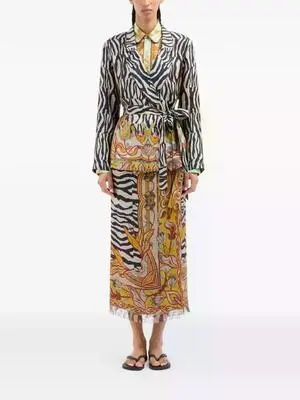 PIERRE-LOUIS MASCIA Aloe Zebra Floral Jacquard Jacket