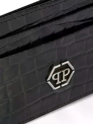 Philipp Plein Logo-plaque Leather Card Holder