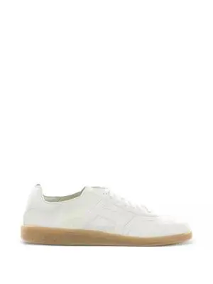 Santoni Lace-up Leather Sneakers