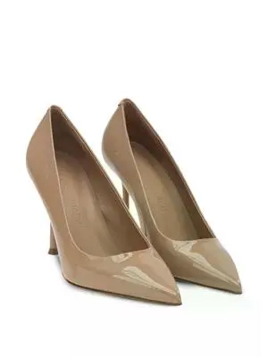 SERGIO LEVANTESI Pointed-toe Heeled Pumps - Neutrals