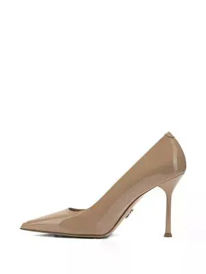 SERGIO LEVANTESI Pointed-toe Heeled Pumps - Neutrals