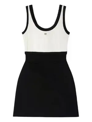 Sandro Two-tone Knit Mini Dress