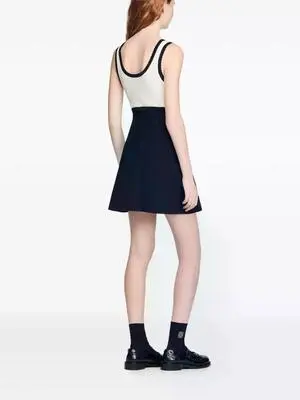 Sandro Two-tone Knit Mini Dress