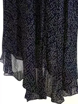 MARANT ETOILE Lycia Asymmetric Patterned Midi Skirt