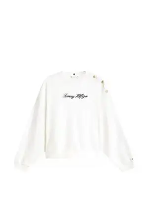 Tommy Hilfiger Shoulder-detail Sweatshirt - White