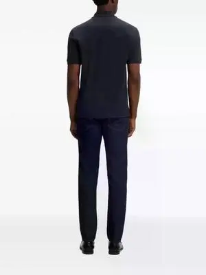 BOSS Pallas Polo Shirt In Cotton Piqué With Embroidered Logo - Blue