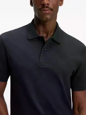 BOSS Pallas Polo Shirt In Cotton Piqué With Embroidered Logo - Blue
