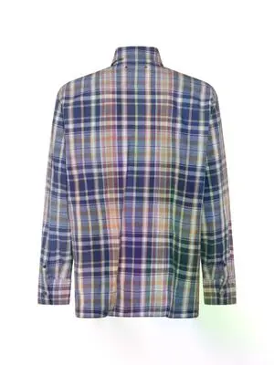 GOLDEN GOOSE Checked Cotton Oversized Shirt