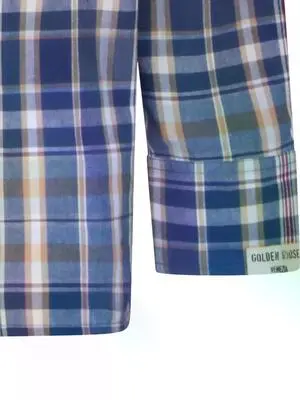 GOLDEN GOOSE Checked Cotton Oversized Shirt