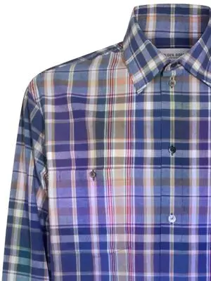 GOLDEN GOOSE Checked Cotton Oversized Shirt