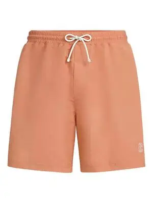 Brunello Cucinelli Drawstring-waist Swim Shorts - Orange