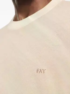 FAY Piquet Ribbed T-shirt