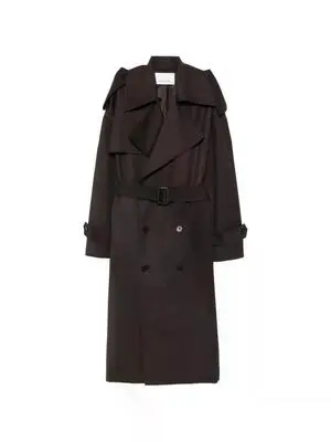 THE FRANKIE SHOP Dursley Tailored Trench Coat - Brown