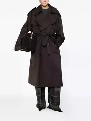 THE FRANKIE SHOP Dursley Tailored Trench Coat - Brown