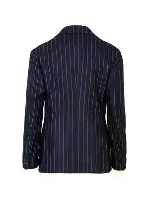 Giuliva Heritage Striped Double-breasted Blazer