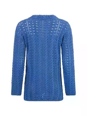 MOORER Openwork Sweater