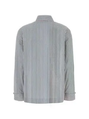 Fendi Striped Poplin Shirt - Blue