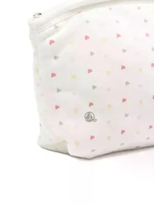 Petit Bateau Heart-print Makeup Bag