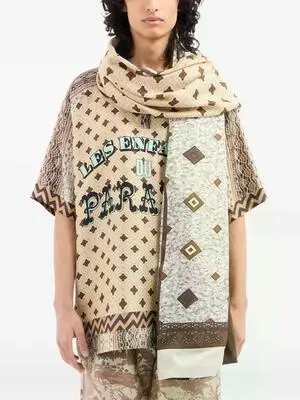 PIERRE-LOUIS MASCIA Aloesta Geometric Print Scarf
