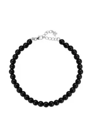 Mateo 4mm Onyx Beaded Bracelet - Black