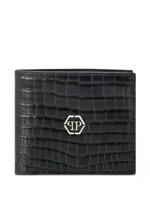 Philipp Plein Logo-detail Leather Wallet - Black