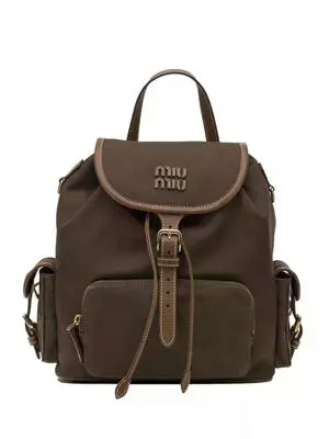 Miu Miu Logo-appliqué Backpack