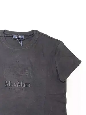 Max Mara Logo-detail T-shirt - Grey