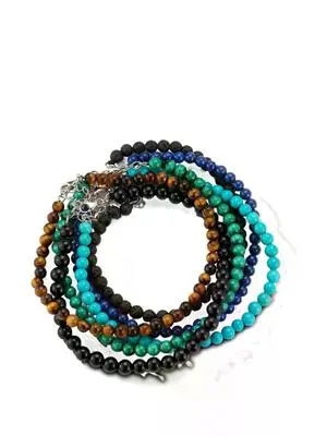 Mateo Malachite Bracelet - Silver